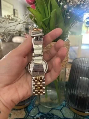 Michael Kors | Accessories | Michael Kors Twotone Rose Gold And Silver ...